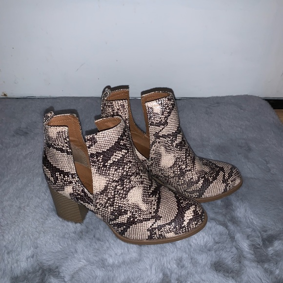 Soda | Shoes | Soda Snake Skin Booties | Poshmark